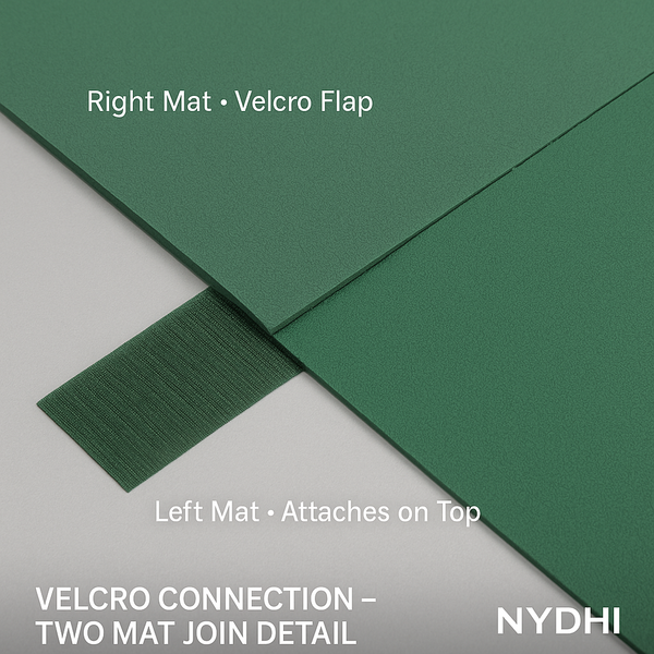 NYDHI NC1030 Velcro Portable Badminton Court Mat | 4.5 mm BWF Standard
